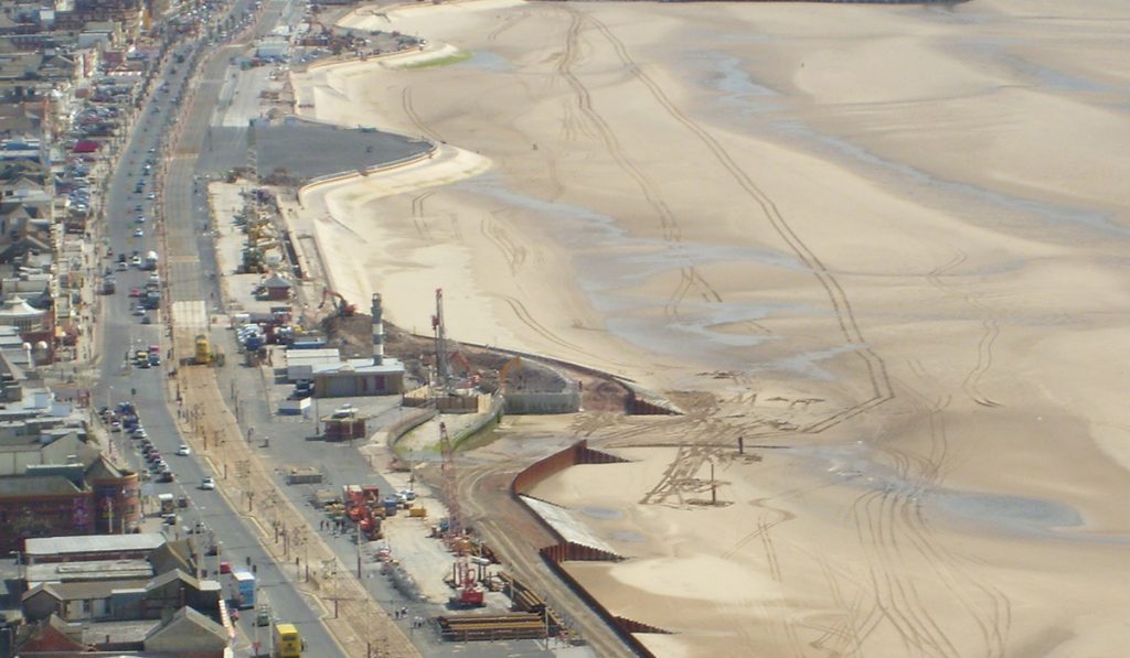 Sheet Piling At Blackpool Tower Sheet Piling Contractors Steel
