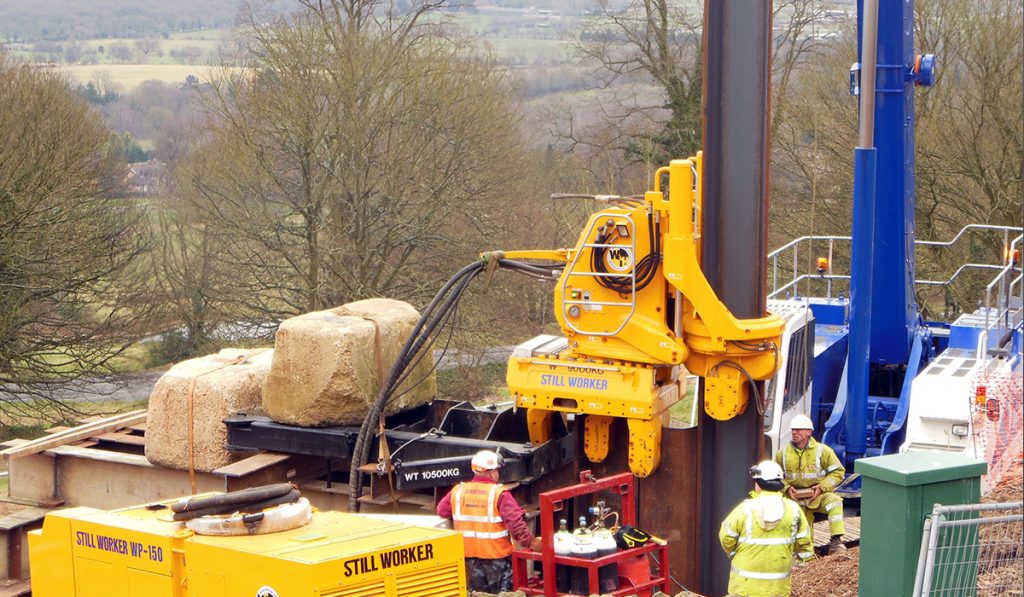 Pile Pressing In the Malvern Hills - Sheet Piling Contractors | Steel ...