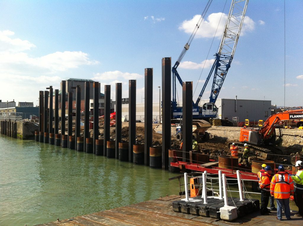 Weymouth SeaCat Terminal - Sheet Piling Contractors | Steel Piling ...