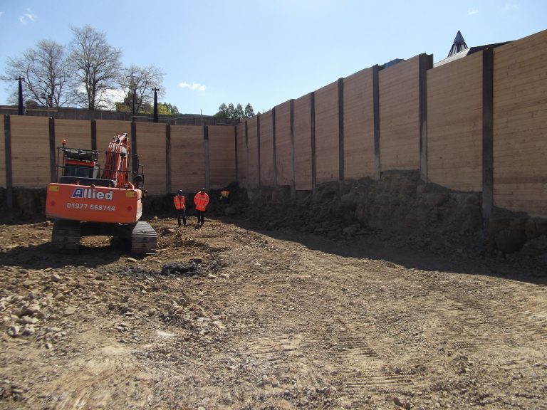 King Post Retaining Walls | Steel Piling Solutions