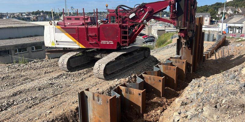 Sheet Piling in Waterford, Ireland Transport Hub